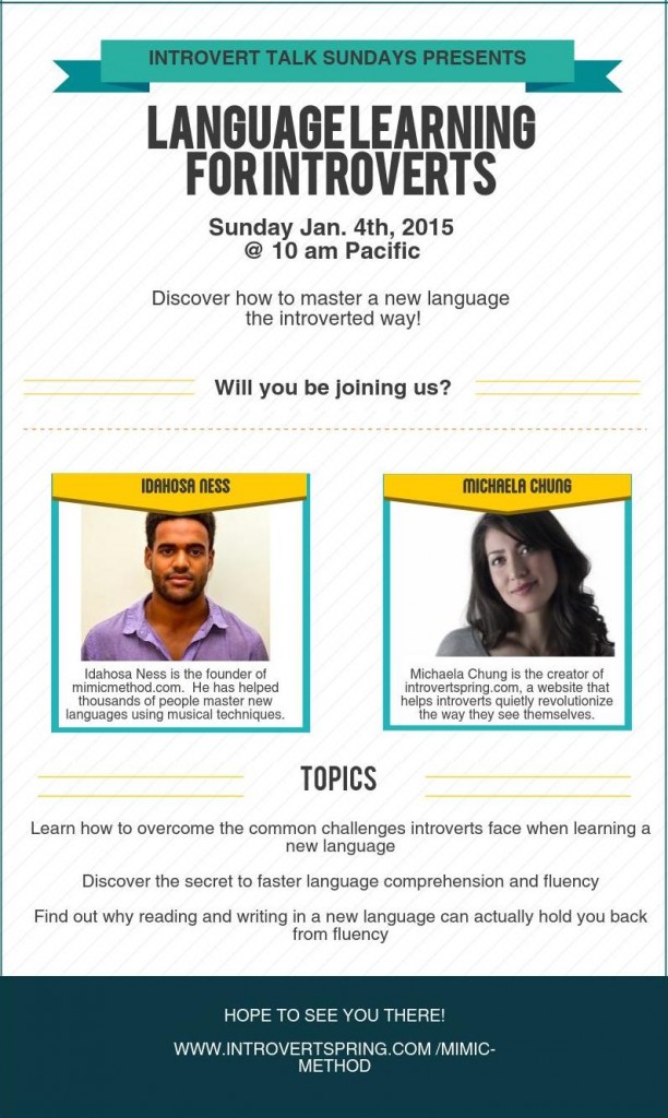 Introvert Talk Sunday: Language Learning For Introverts - Introvert Spring